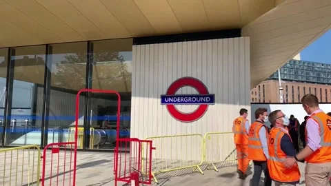 London tube opens first extension in 21s... | Stock Video | Pond5