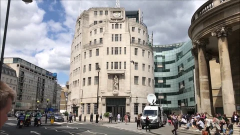 London UK Broadcasting House HQ of the B... | Stock Video | Pond5