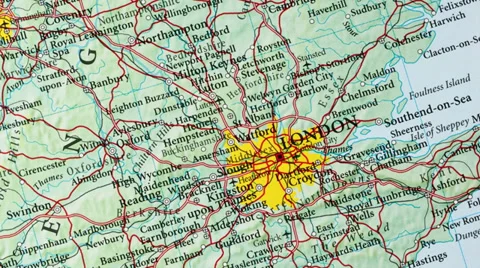 Map Of London Stock Video Footage | Royalty Free Map Of London Videos ...