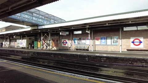 London underground Central line Debden ... | Stock Video | Pond5