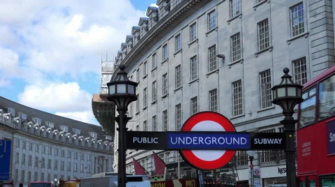 London Underground Station at Regent Str... | Stock Video | Pond5