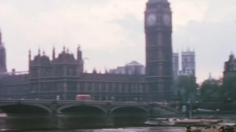 London view in the 1960’s, Thames, Wes... | Stock Video | Pond5