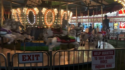 Creepy Carousel Stock Video Footage | Royalty Free Creepy Carousel ...