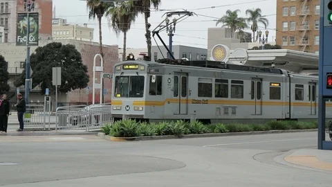 Long Beach Train and city | Stock Video | Pond5