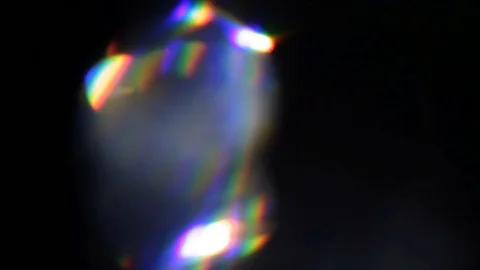 Long bright, colorful, spectral glass ov... | Stock Video | Pond5