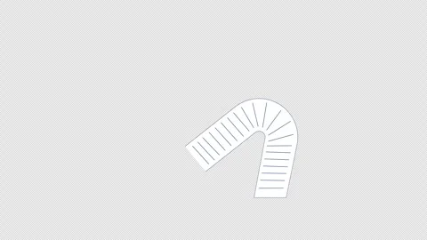 Long curved paper bills 2D cartoon objec... | Stock Video | Pond5