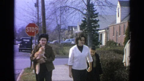 LONG ISLAND NEW YORK-1965: Woman Leads B... | Stock Video | Pond5
