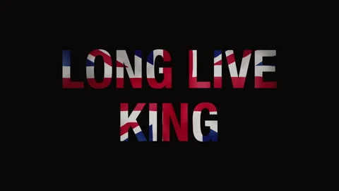 Long live king message in the colors of ... | Stock Video | Pond5