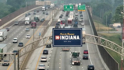 Indiana State Sign Stock Video Footage | Royalty Free Indiana State ...