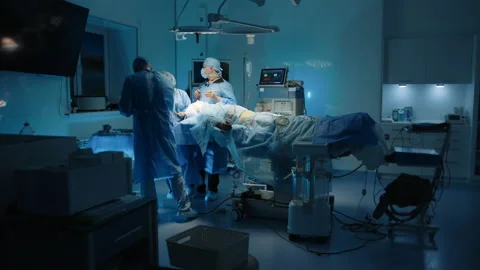 Long shot of plastic surgery procedure w... | Stock Video | Pond5