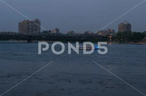 Photograph: Long shot for The River Nile showing Imbaba Bridge in ...
