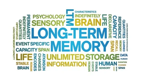 Long-Term Memory animated word cloud,ani... | Stock Video | Pond5