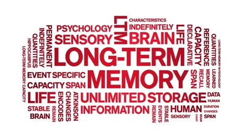 Long-Term Memory animated word cloud,ani... | Stock Video | Pond5