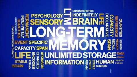 Long-Term Memory animated word cloud,ani... | Stock Video | Pond5