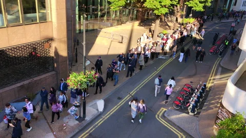 Long Queue Stock Footage ~ Royalty Free Stock Videos | Pond5