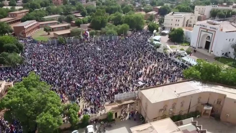 A look back at the military coup in Nige... | Stock Video | Pond5