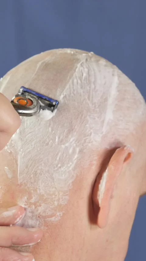 Shaving Bald Head Stock Videos – Royalty-Free HD & 4K Videos