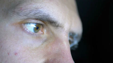 Look of Fear, Bulging Eyes of a Young Ma... | Stock Video | Pond5