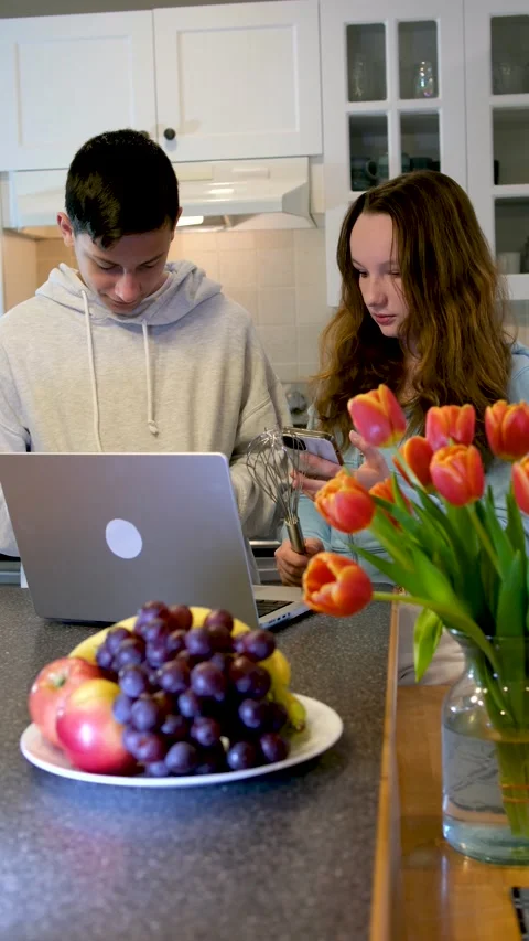 look at laptop lean over focused think l... | Stock Video | Pond5