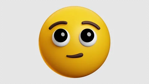 Look to the top left emoji, 3d emoticon ... | Stock Video | Pond5