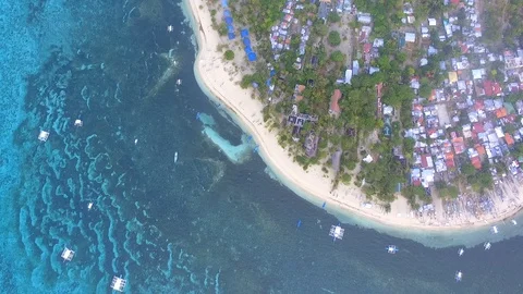 Looking down birds eye view of the Phili... | Stock Video | Pond5