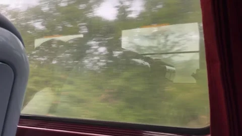 Looking out of the window of a bus drivi... | Stock Video | Pond5