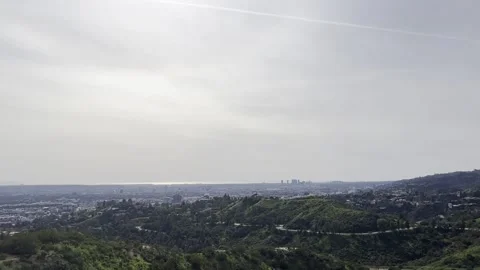 Lookout View in Los Angeles from Griffit... | Stock Video | Pond5