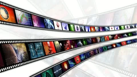 Loop-able animation of film reels with a... | Stock Video | Pond5