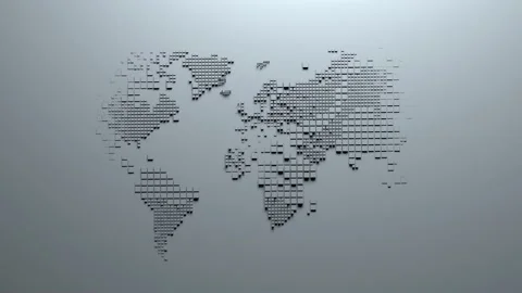 Loop animation. the appearance of a worl... | Stock Video | Pond5