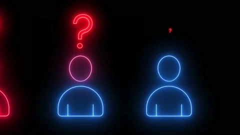 loop animation on black background neon ... | Stock Video | Pond5