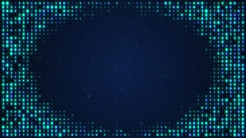 Matrix Code Number Blue Stock Footage ~ Royalty Free Stock Videos | Pond5