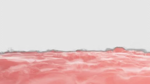 Loop Animation of Boiling Red Steam with... | Stock Video | Pond5