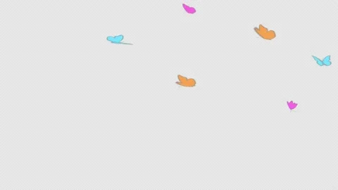 Loop animation of butterfly flying trans... | Stock Video | Pond5