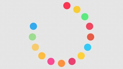 Loop animation with colored dots of SDGs... | Stock Video | Pond5