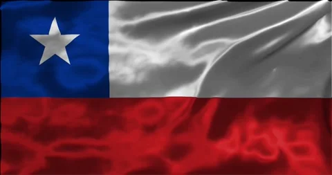 Loop Animation the flag of Chile, waving... | Stock Video | Pond5