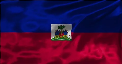Loop Animation the flag of Haiti, waving... | Stock Video | Pond5
