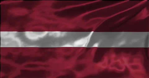 Loop Animation the flag of Latvia, wavin... | Stock Video | Pond5