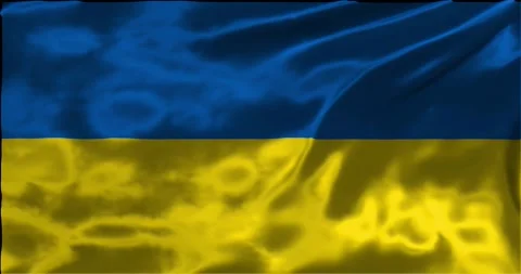 Loop Animation the flag of Ukraine wavin... | Stock Video | Pond5