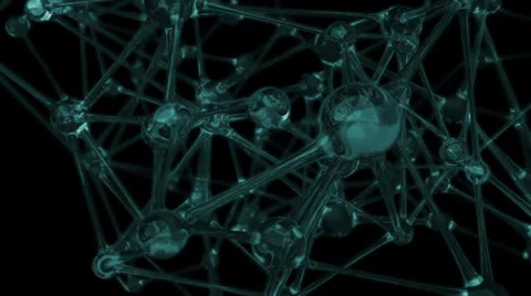 Loop animation of a glass, neuron-like s... | Stock Video | Pond5