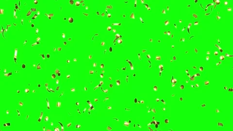 Loop Animation of Gold Confetti Falling ... | Stock Video | Pond5