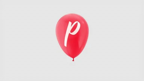 Loop Animation Helium Balloon with Lette... | Stock Video | Pond5