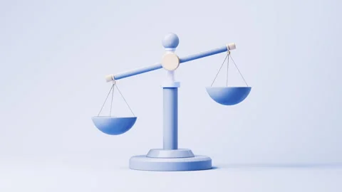 Loop animation of judgment balance scale... | Stock Video | Pond5