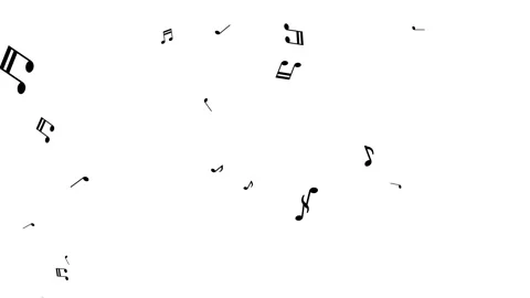 Loop animation with many music notes flo... | Stock Video | Pond5