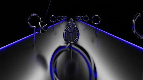 Loop animation with a metal ball swings ... | Stock Video | Pond5