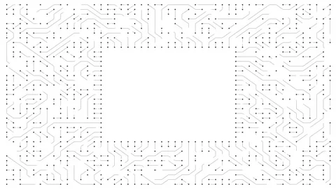 Loop animation of microelectronics circu... | Stock Video | Pond5