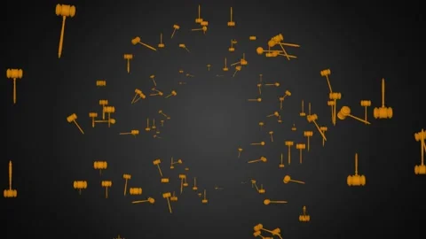 Loop animation of a moving judge Gavel, ... | Stock Video | Pond5