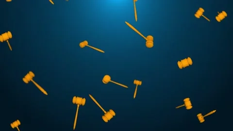 Loop animation of a moving judge Gavel, ... | Stock Video | Pond5