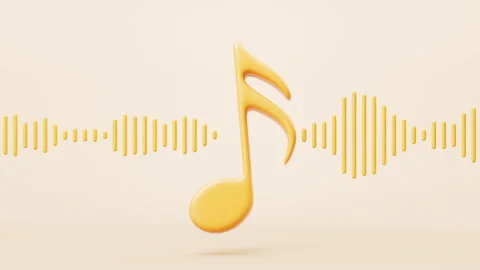 Loop animation of music notes with carto... | Stock Video | Pond5