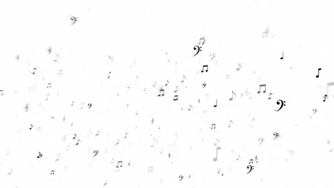 Loop animation of music notes with dark ... | Stock Video | Pond5