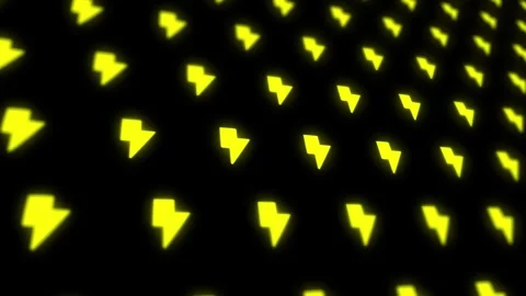 loop animation pattern lightning yellow ... | Stock Video | Pond5